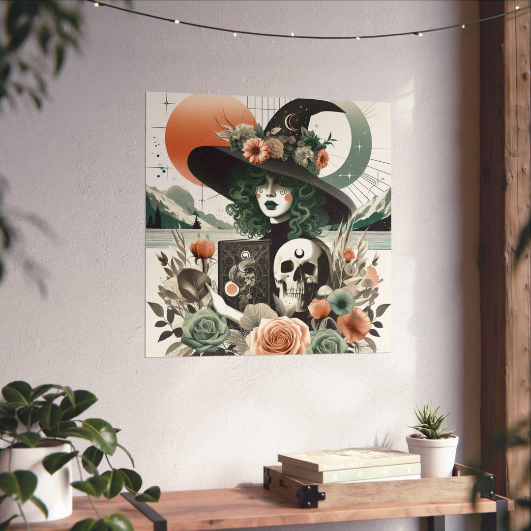 Green Witch Svg File, Whimsigoth Bundle, DIY Halloween Printable Art ...