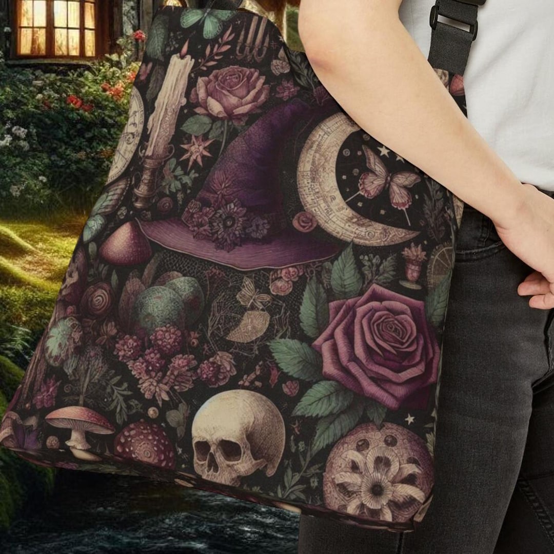 Gothic Witch Bag, Witchcore Travel Totes, Whimsigoth Dice Bags ...