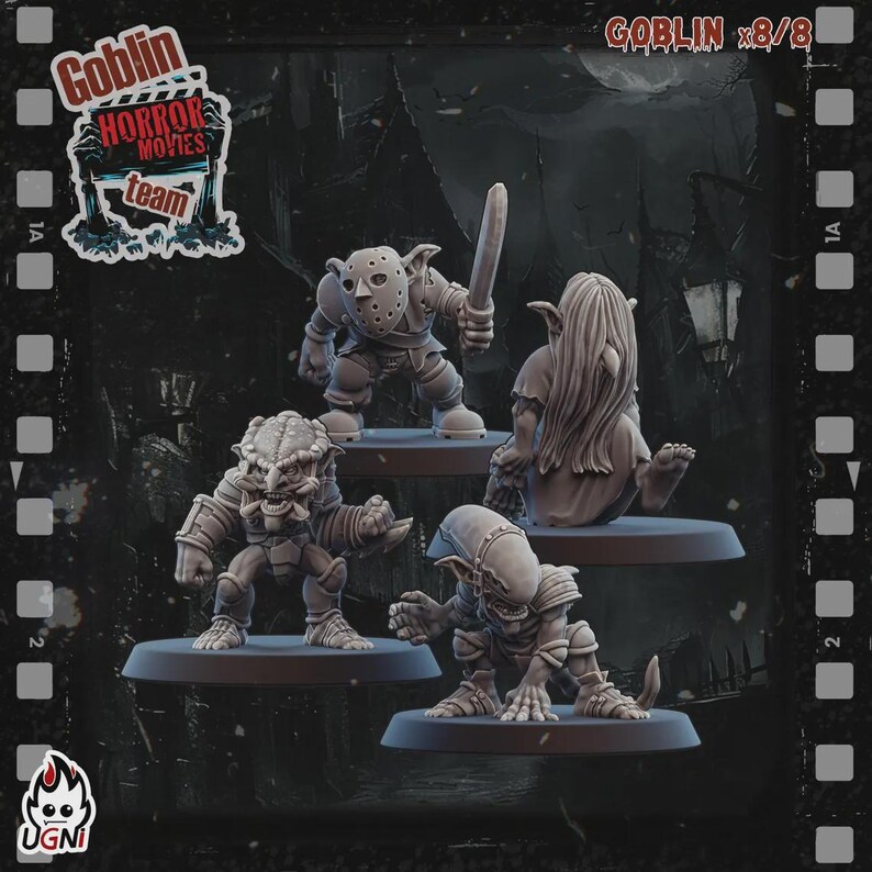 Goblin Villains Team (16) / UGNI Miniatures / Fantasy Football / 28 ...