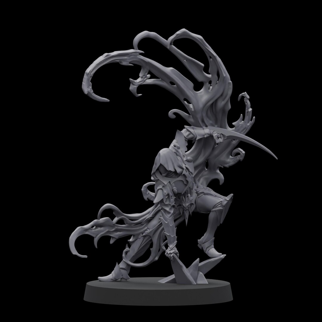 Space Elves Void Assassin - 3D Printed Tabletop Miniatures / 32mm Scale ...