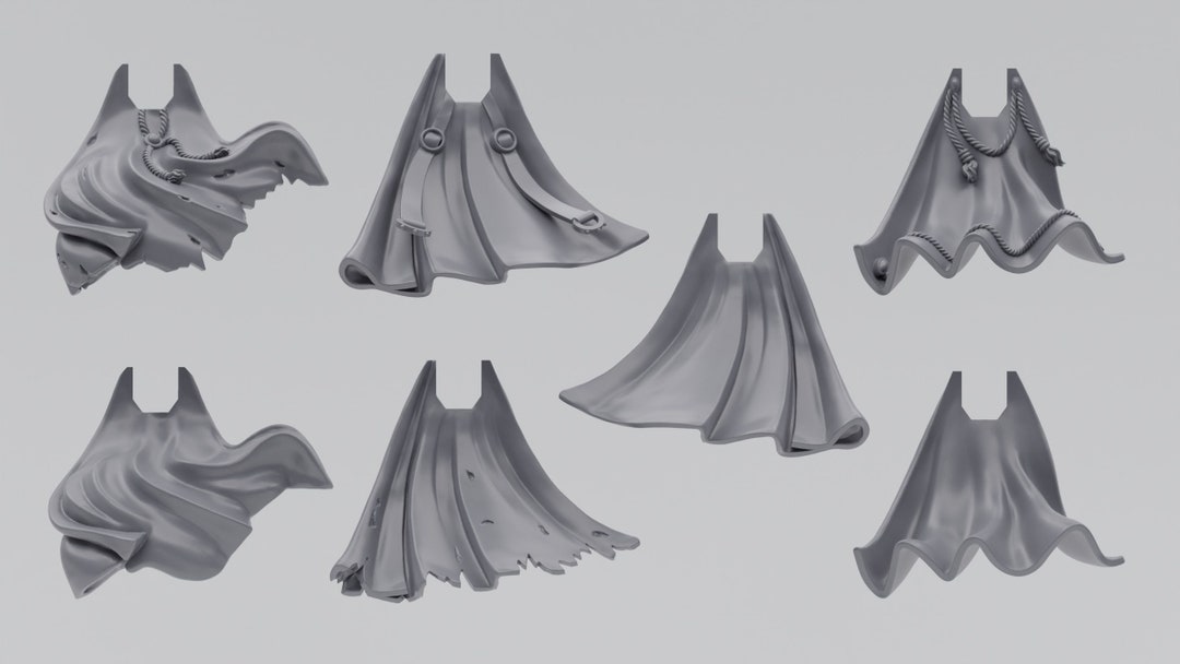 Knight Cloaks (7) - Greytide Collection / Proxies / Kitbash / 32mm ...