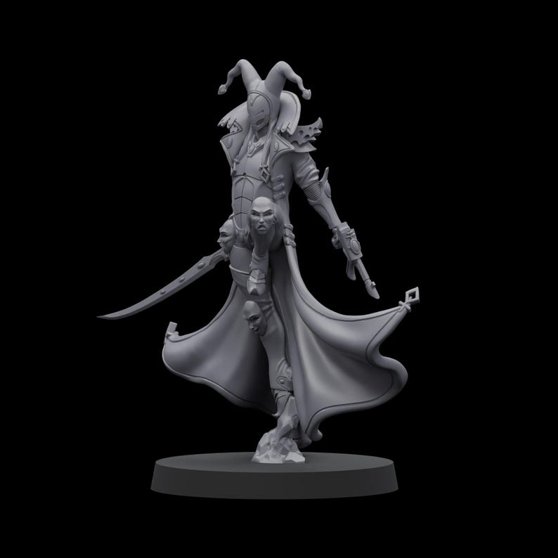 Space Elves Executioner - 3D Printed Tabletop Miniatures / 32mm Scale ...