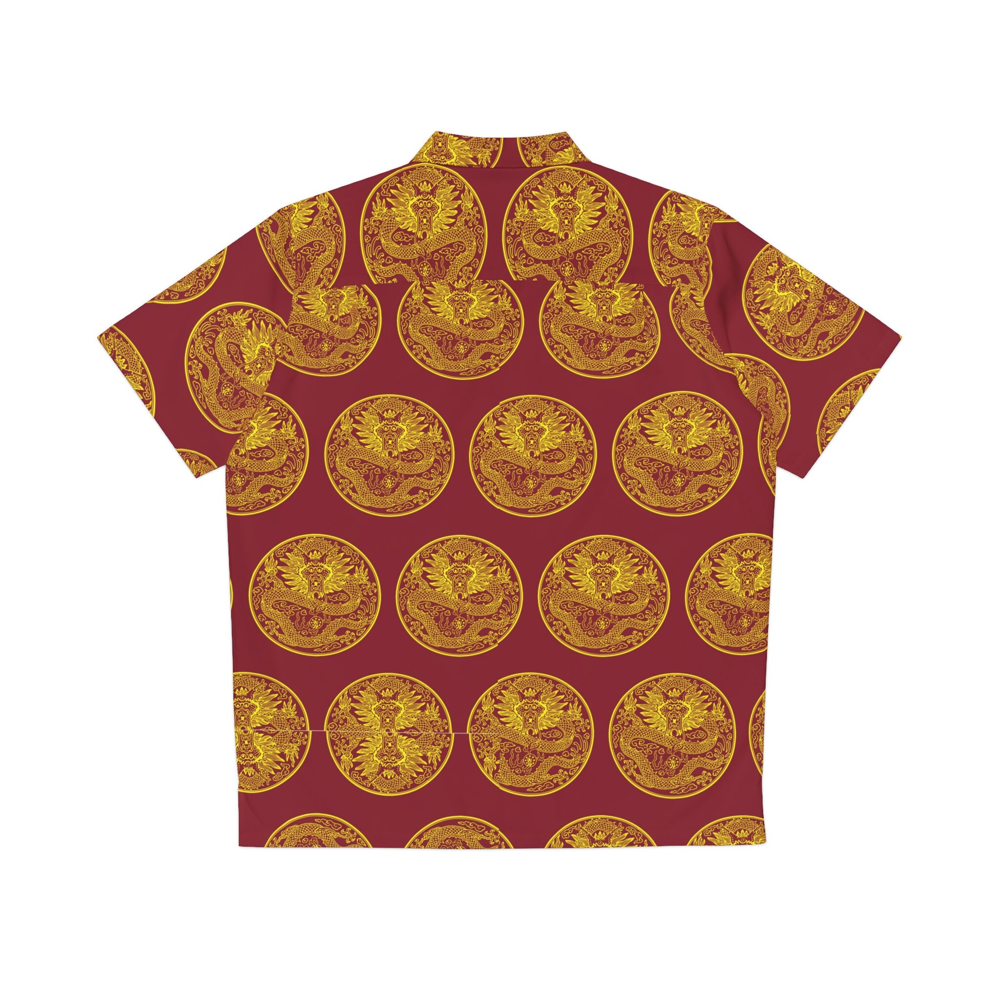 Japanese Pattern Button Up/retro Style Button Up/mens Button up Shirt ...