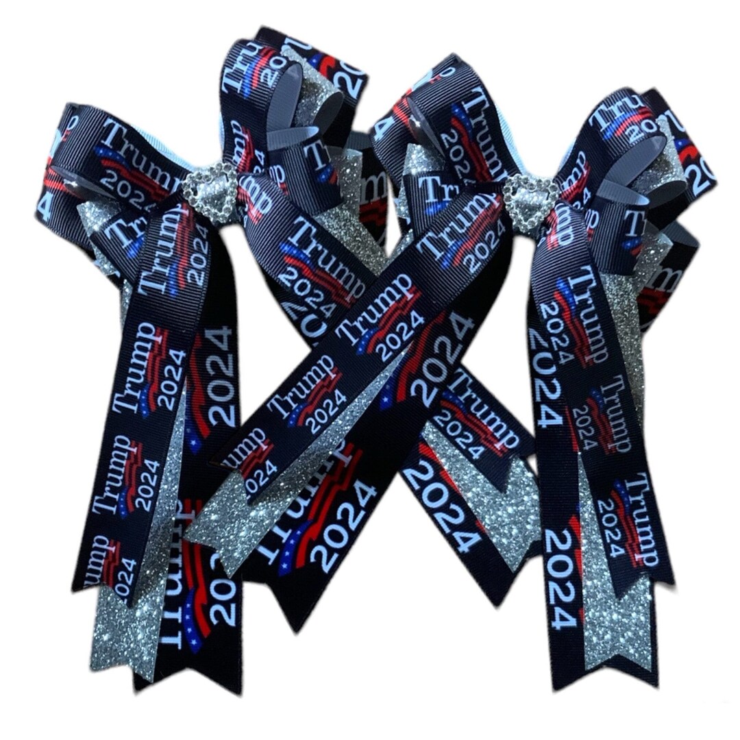 Equestrians Bows, Equestrian Show Bows, Horse Show Bows, Patriotic Hair ...