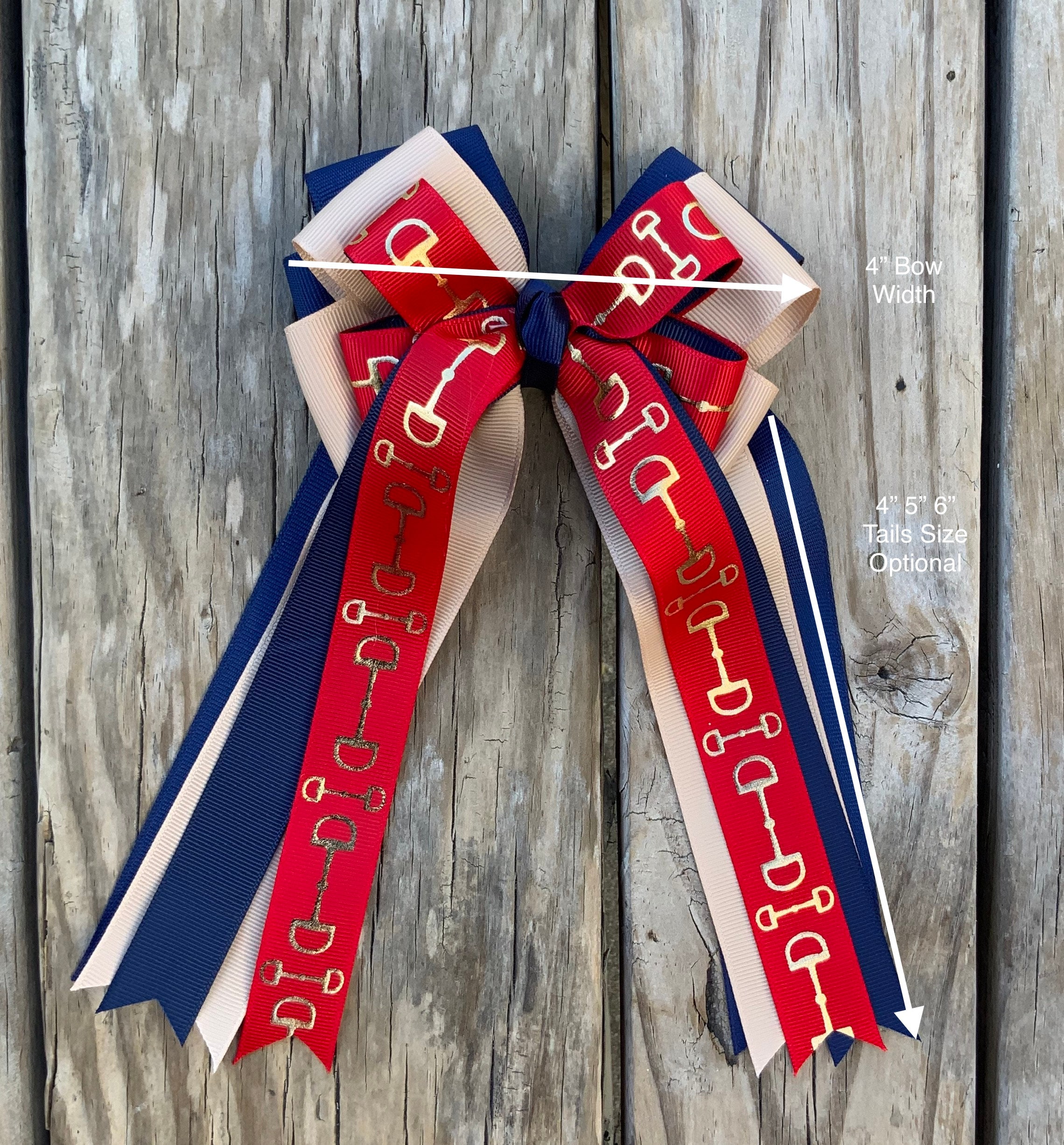 Equestrian Show Bows Horse Show Bows Equestrian Gifts Girl Snaffle Bit ...