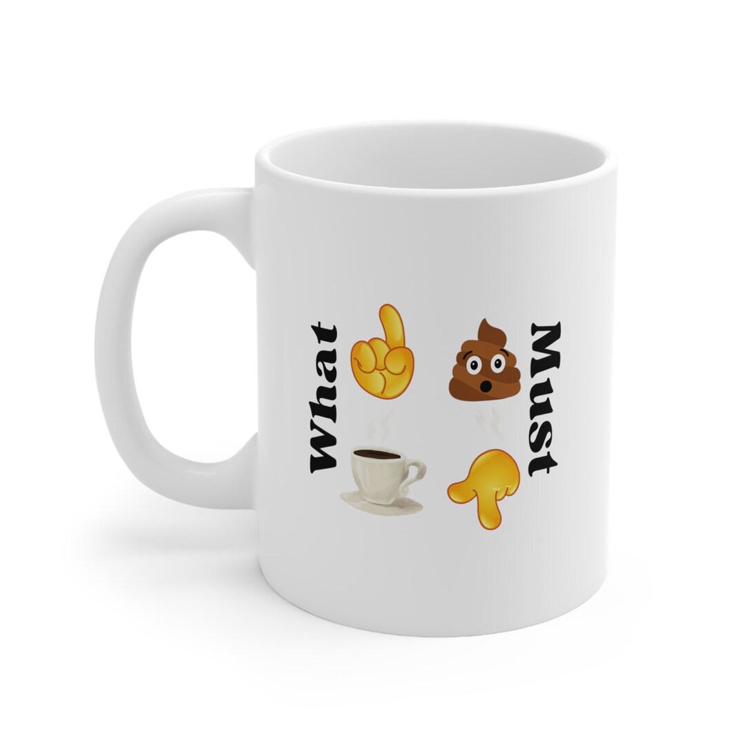 Funny Clever Poop Mug Rebus Puzzle Riddle Cup Gift Present Under 30 ...