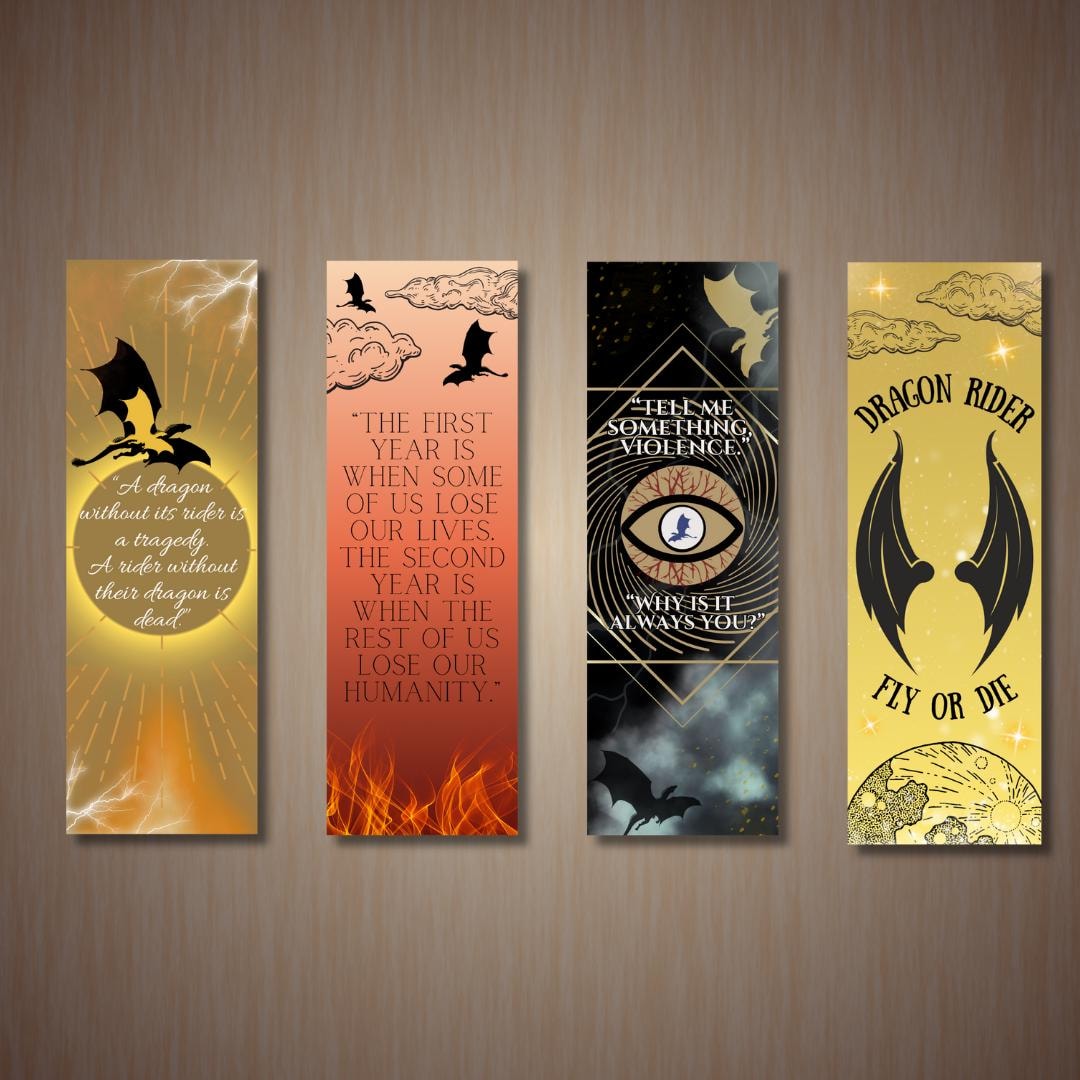Fourth Wing Inspired Bookmark - Iron Flame Inspired - Onyx Storm ...