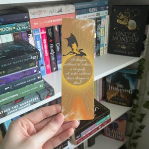 Fourth Wing Inspired Bookmark - Iron Flame Inspired - Onyx Storm ...