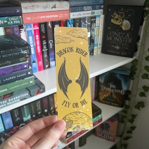 Fourth Wing Inspired Bookmark Iron Flame Inspired Bookish Bookmarks ...