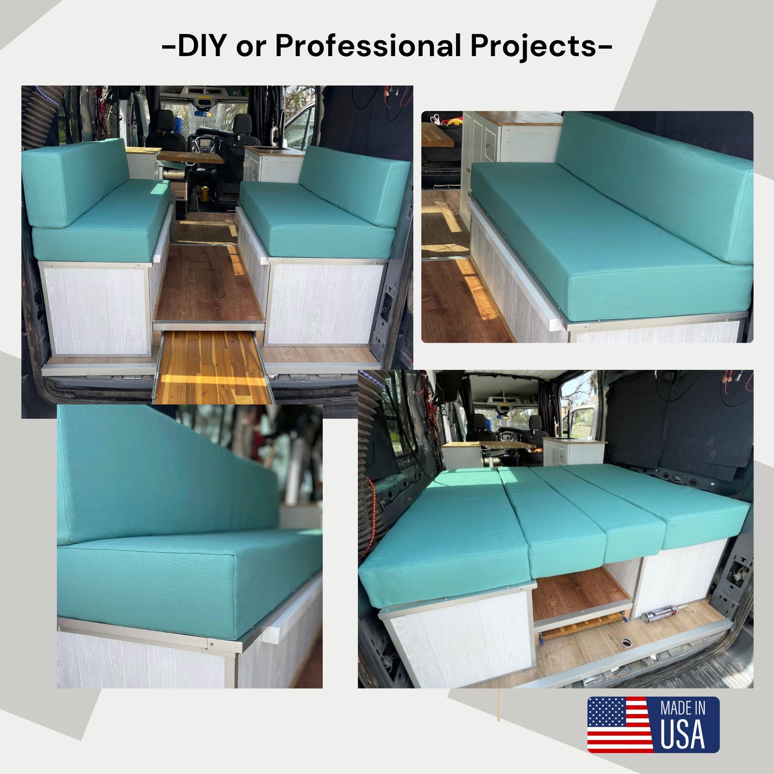Van Build Custom Cushions Custom Camper Cushions RV Cushions Dinette ...