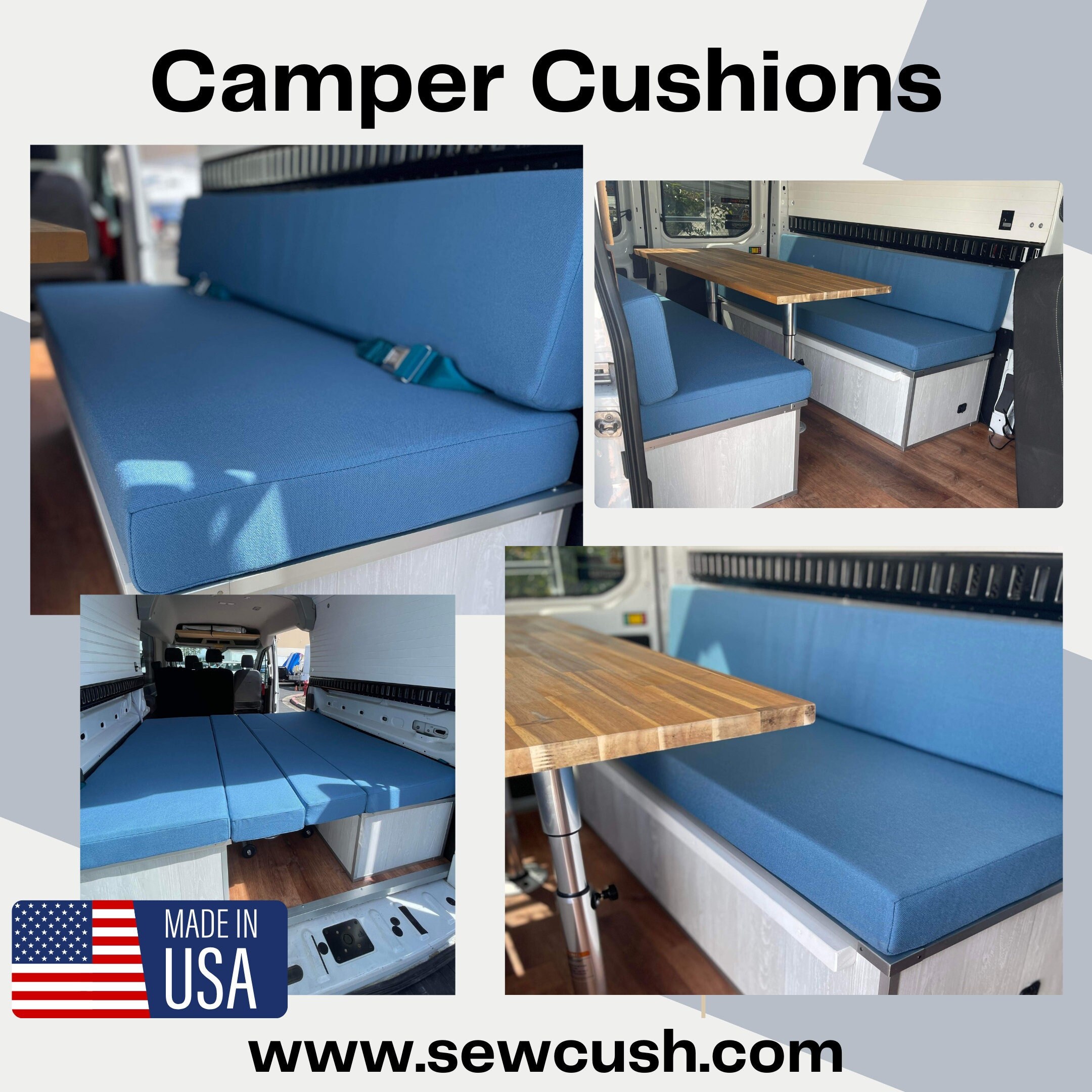 Van Build Custom Cushions Custom Camper Cushions RV Cushions Dinette ...