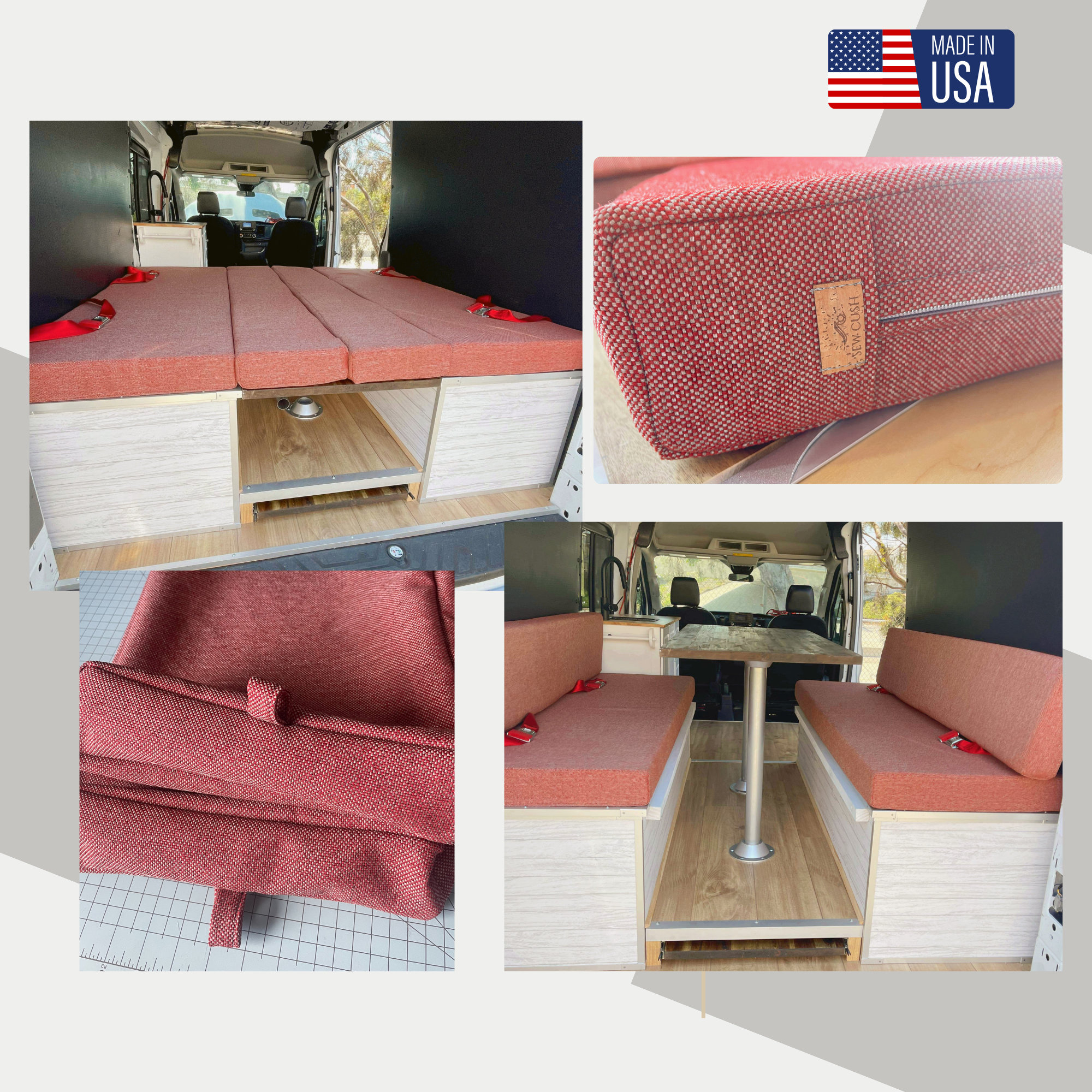 Cushions for Campers Van Cushions RV Dinette Cushions Trailer Cushions ...