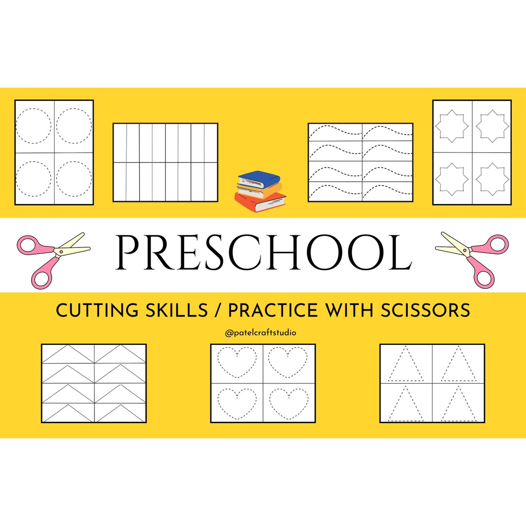 Beginning Scissors Practice Cutting Practice Fine Motor Practice ...