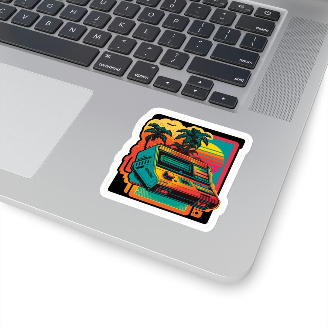 Retro Sticker, 80s Retro Sticker, Neon Sticker, Old School Sticker ...