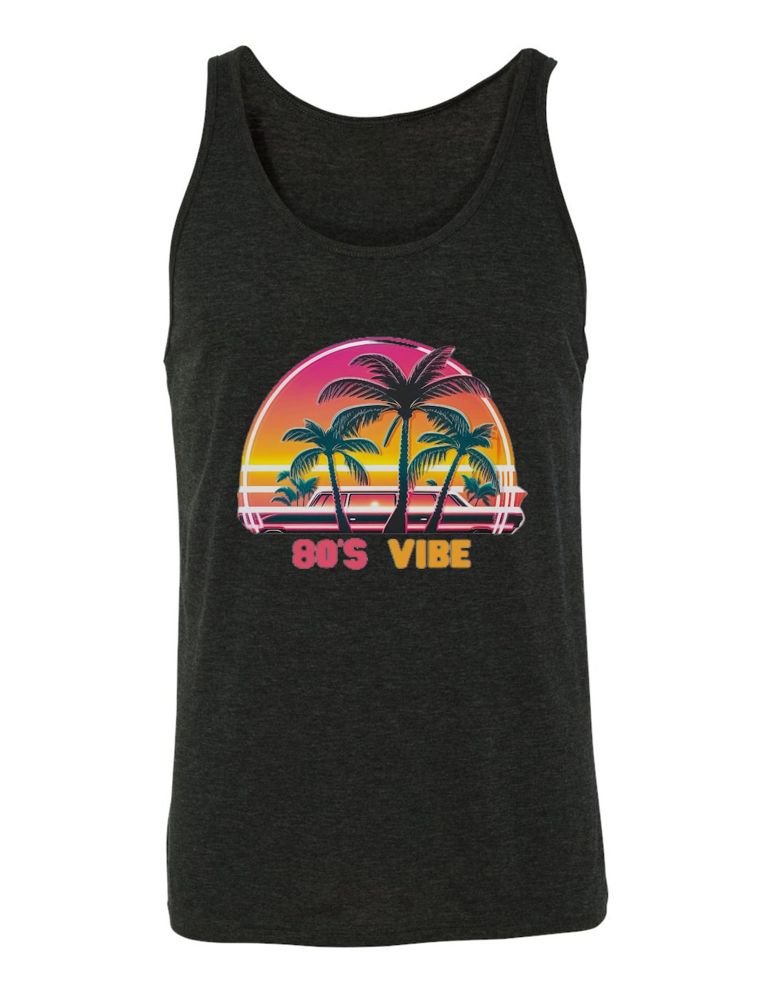 Men's Tank Top, Retro Tank Top, Neon Tank Top, 80s Tank Top, Vintage ...