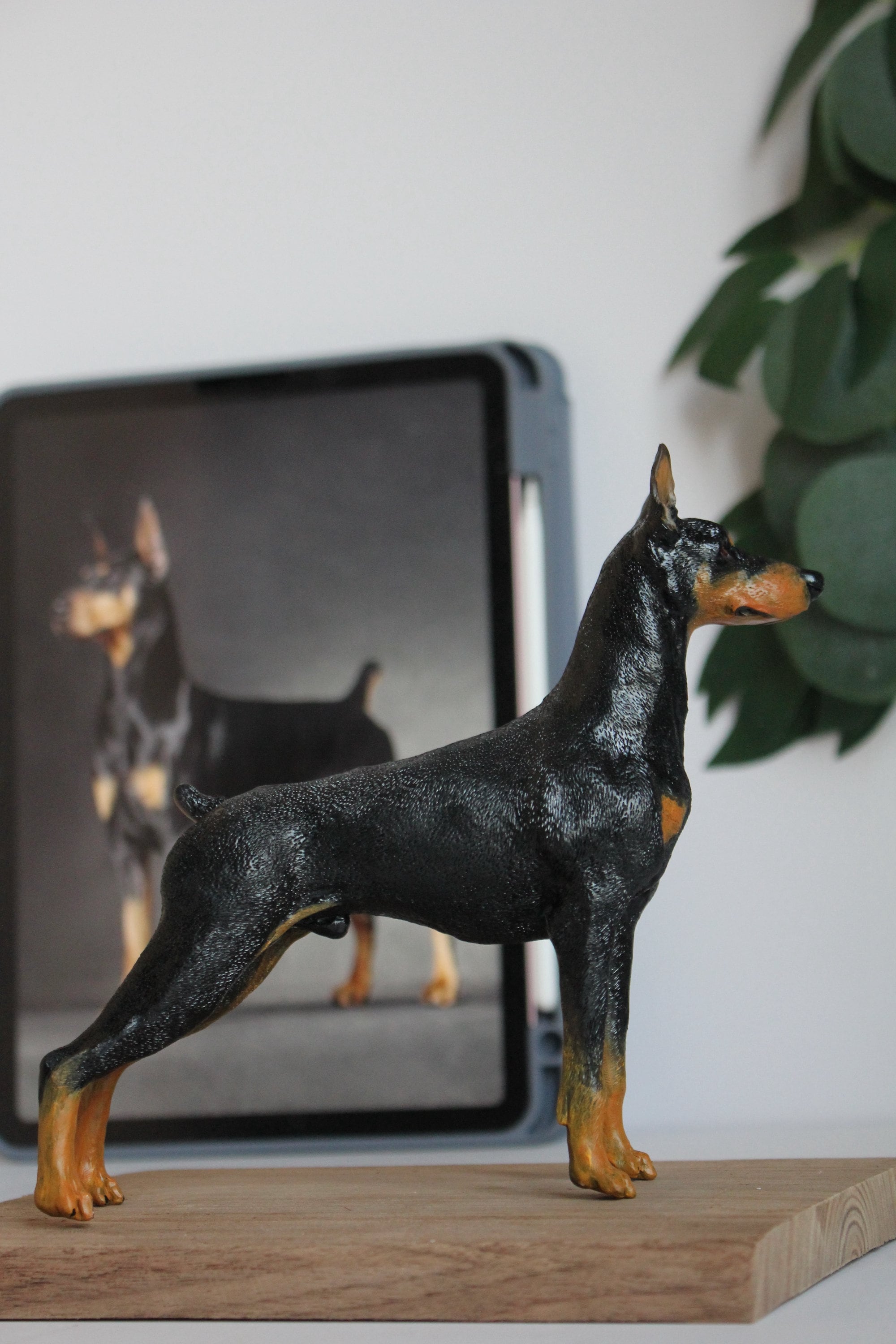Custom Dog Sculpture, Handmade Dog Figurine, Personalized Polymer Clay ...