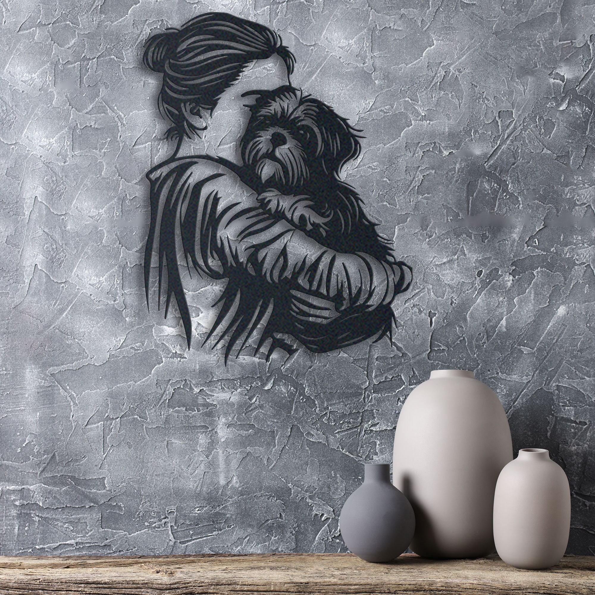 Handcrafted Dog Metal Wall Art, Shih Tzu Lover Gift, Unique Home Decor ...