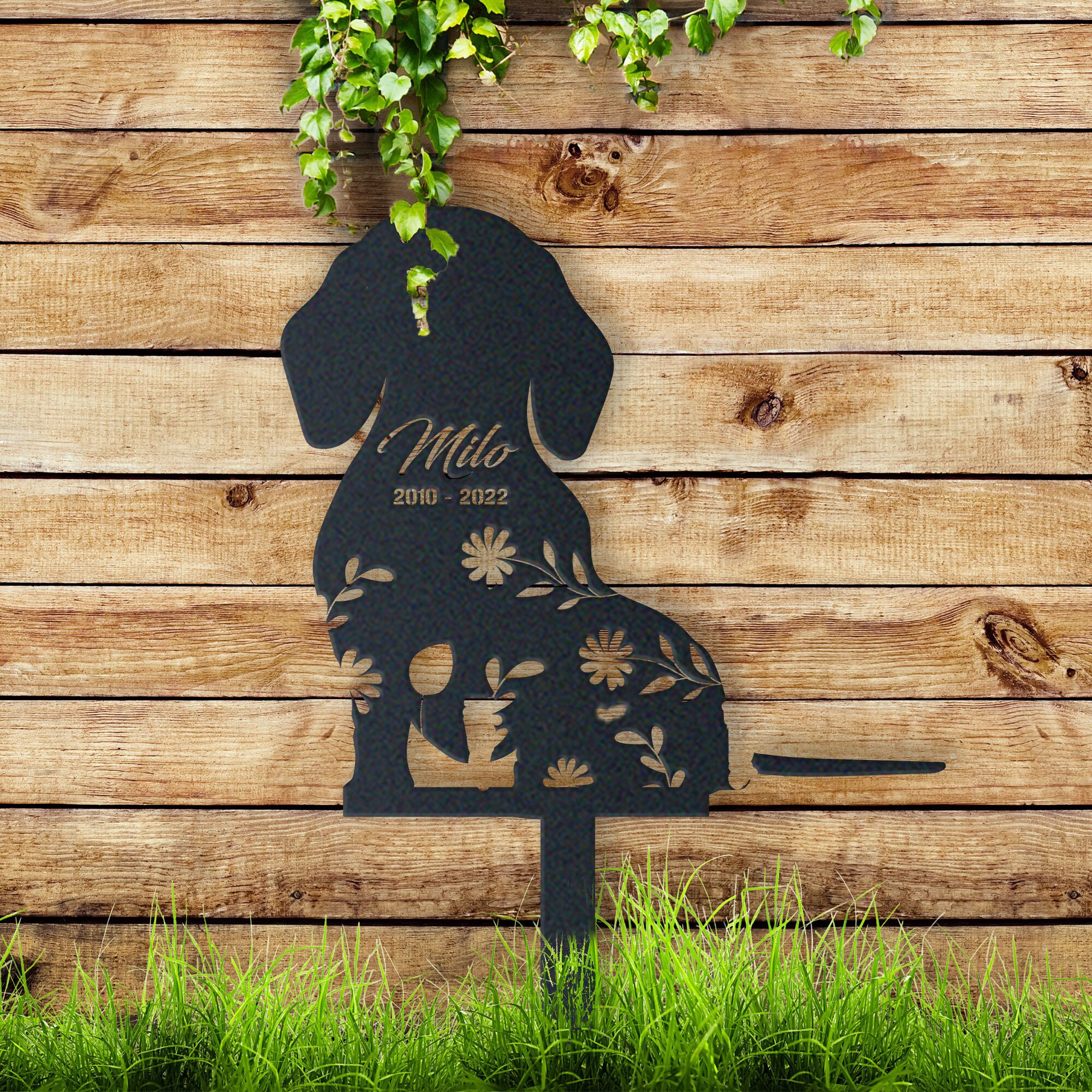 Personalized Dachshund Metal Stake Garden Metal Decor Dog - Etsy
