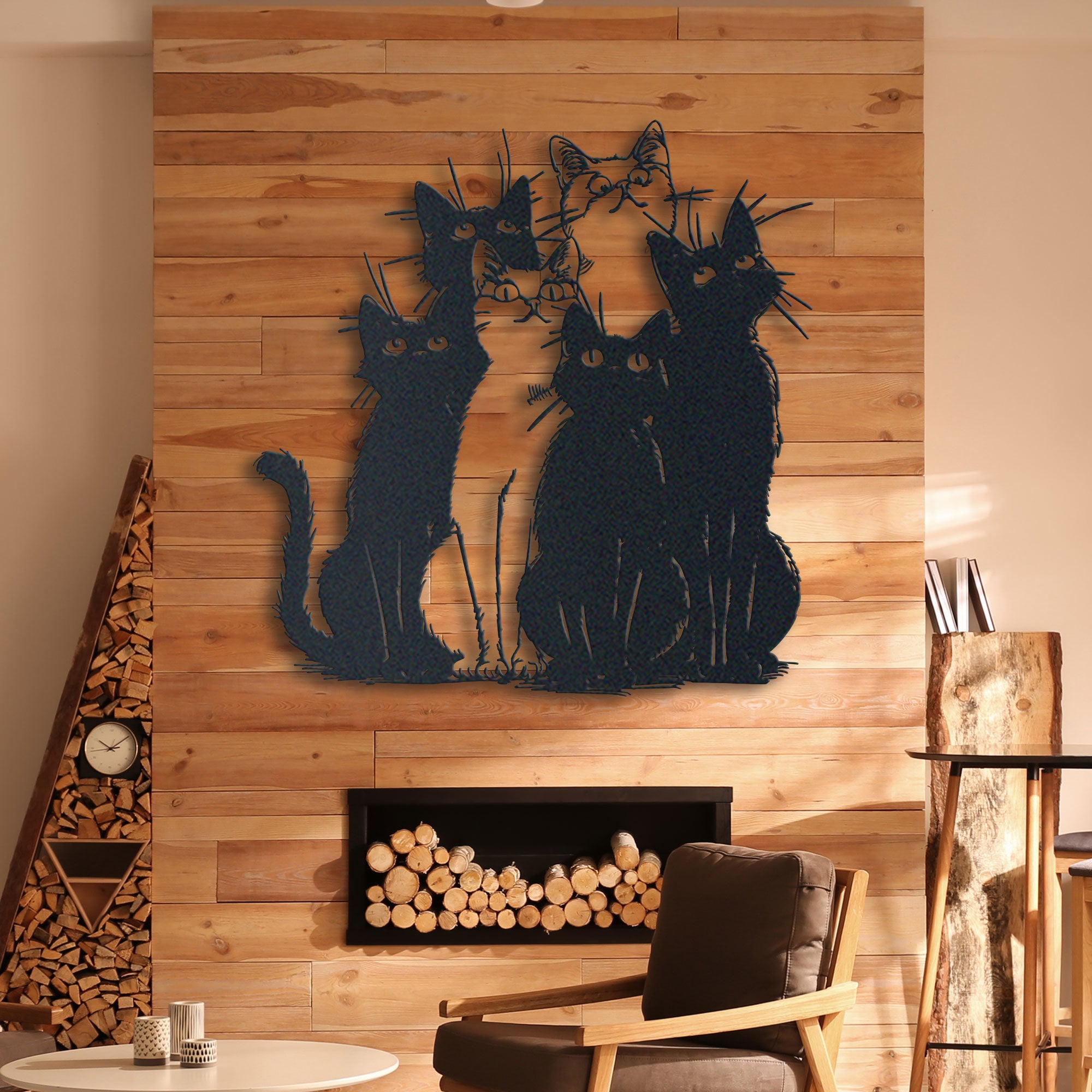 Cat Lover Gift, Amusing Metal Wall Art Featuring Funny Cats, Perfect ...