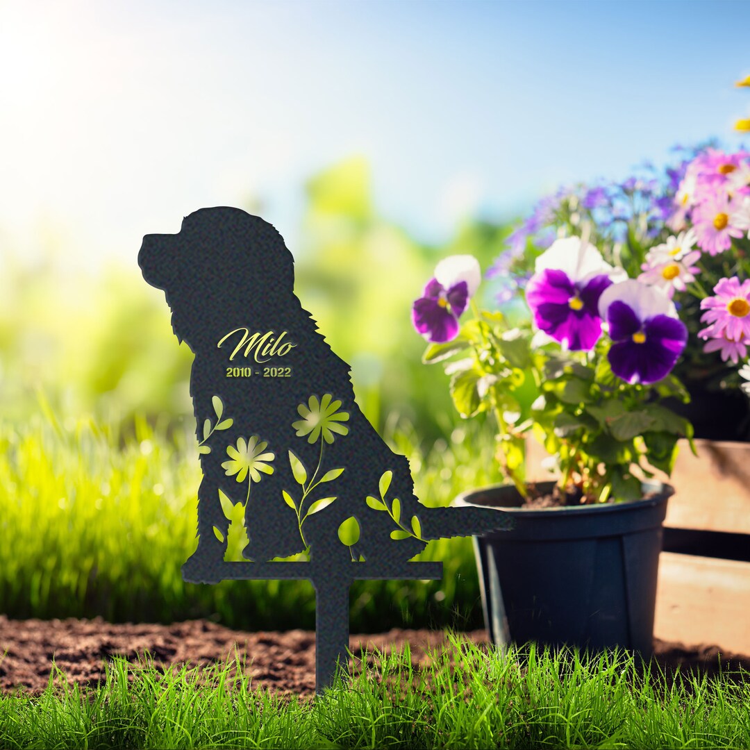 Cavalier Metal Stake – Custom Dog Memorial for Yard or Garden - Etsy