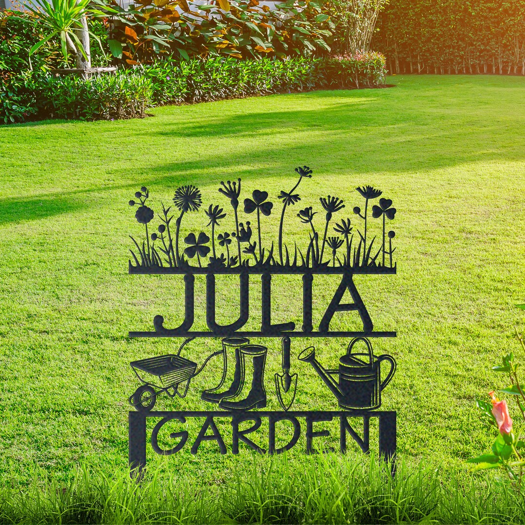 Custom Metal Garden Stake: Personalized Grandma's Garden Art - Etsy