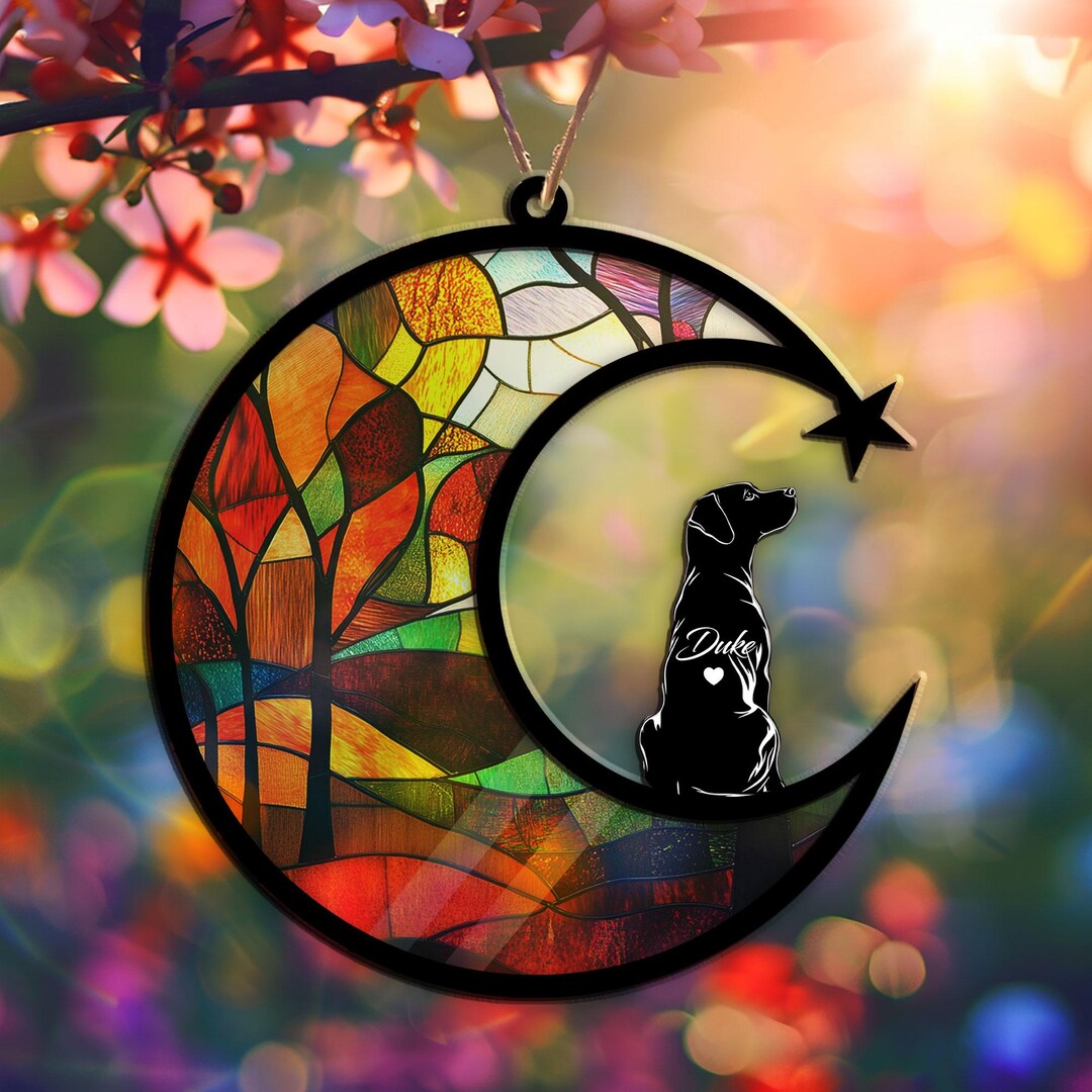 German Shorthaired Pointer Dog Suncatcher – Custom Memorial Ornament ...