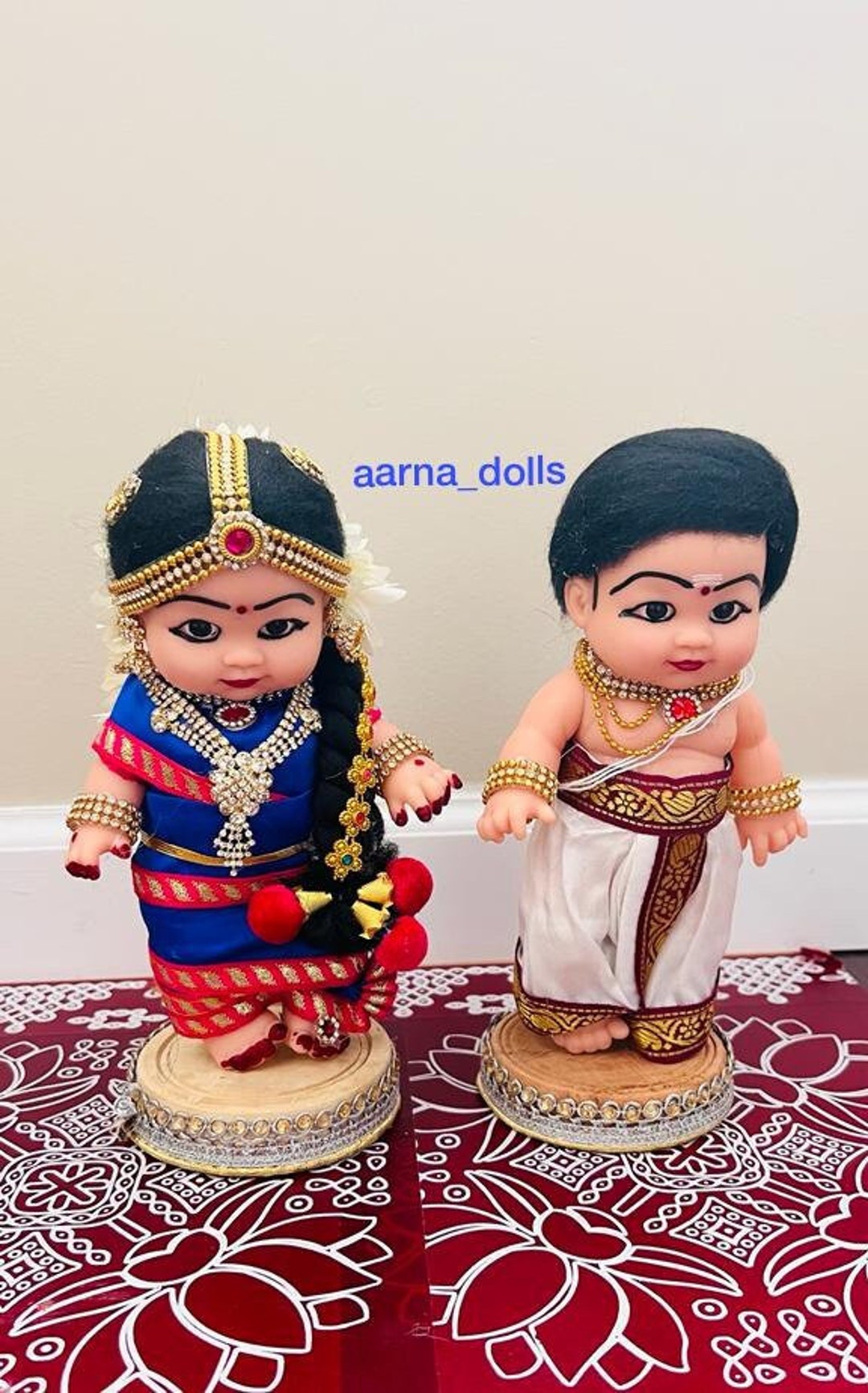 Tamil Iyer Pair,iyer Pair,indian Handmade Dolls - Etsy