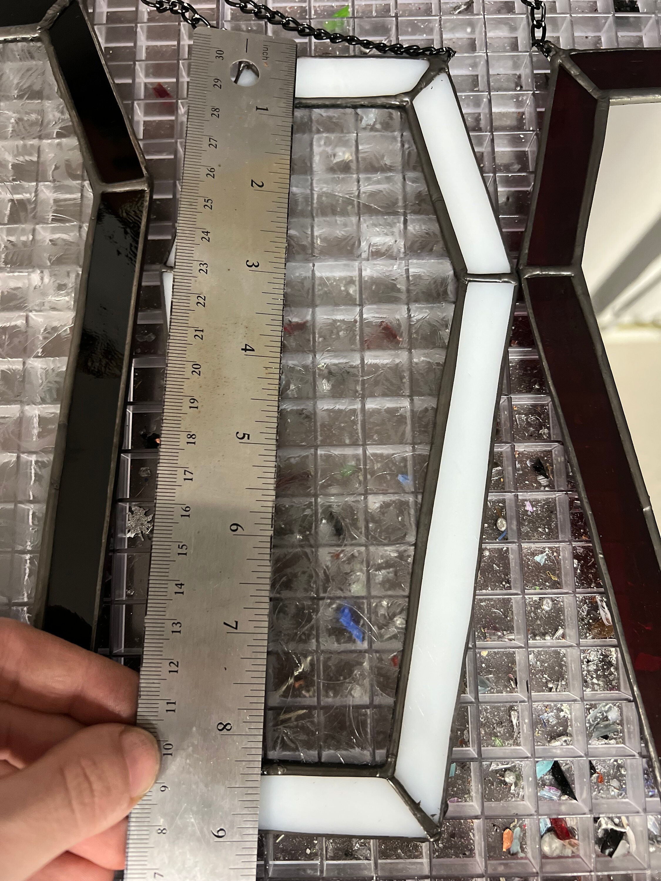 Mini Coffin in White With Clear Glue Chip - Etsy