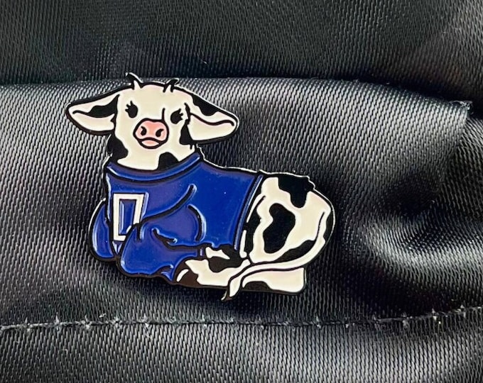 Cow Wearing My Sweater Enamel Pin - Blue | the 1975 Matty Healy When We ...