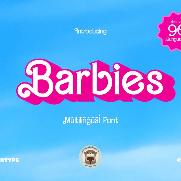 Barbie Font - Etsy