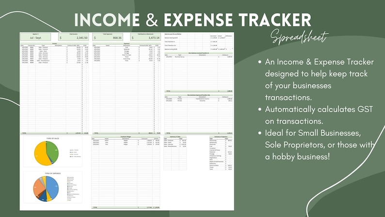 The Income & Expense Tracker Spreadsheet for Excel and Google Sheets ...