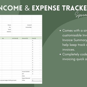 The Income & Expense Tracker Spreadsheet for Excel and Google Sheets ...