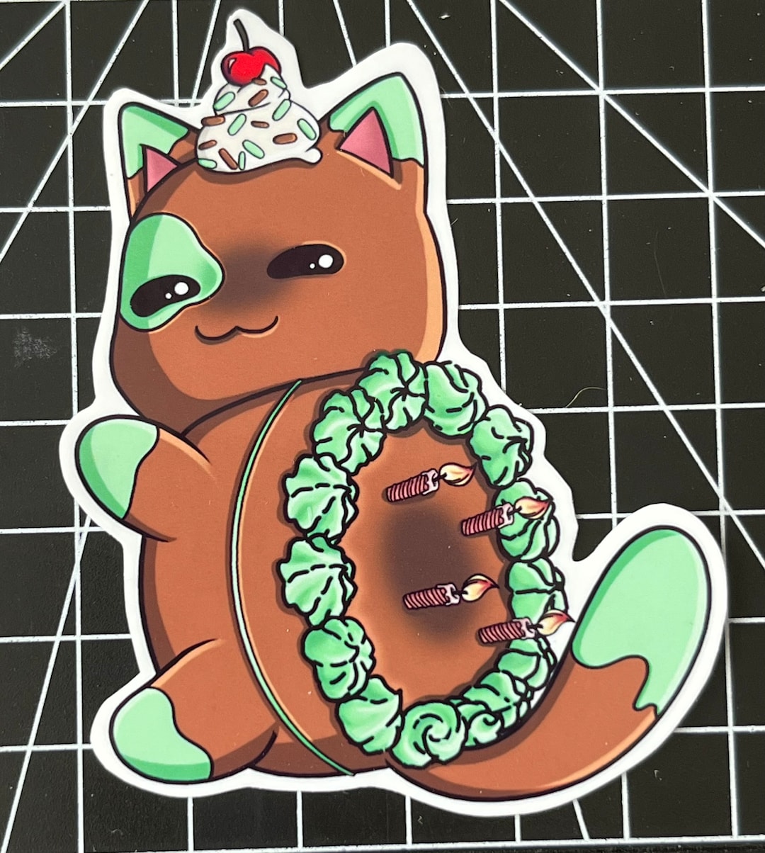 Birthday Cake Aphmau Meemeows Kids Sticker - Etsy