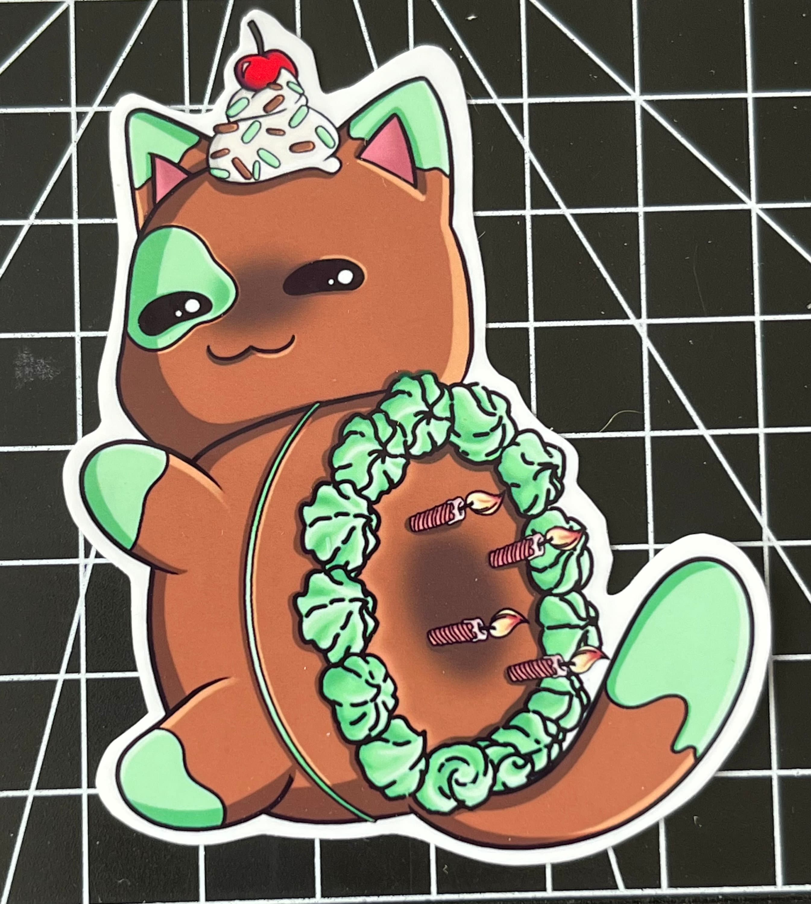 Birthday Cake Aphmau Meemeows Kids Sticker - Etsy