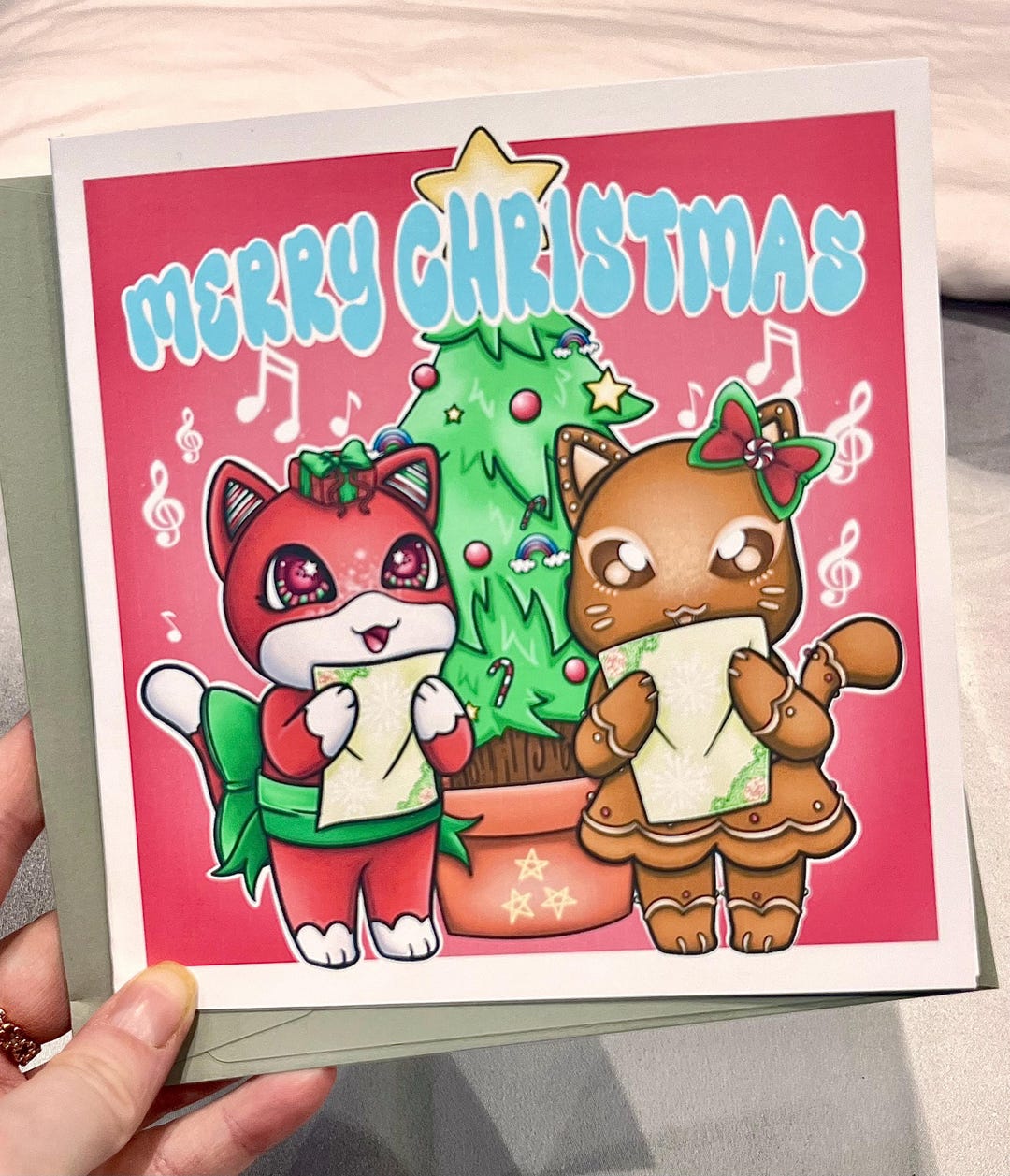 Aphmau Christmas Carol Card - Etsy