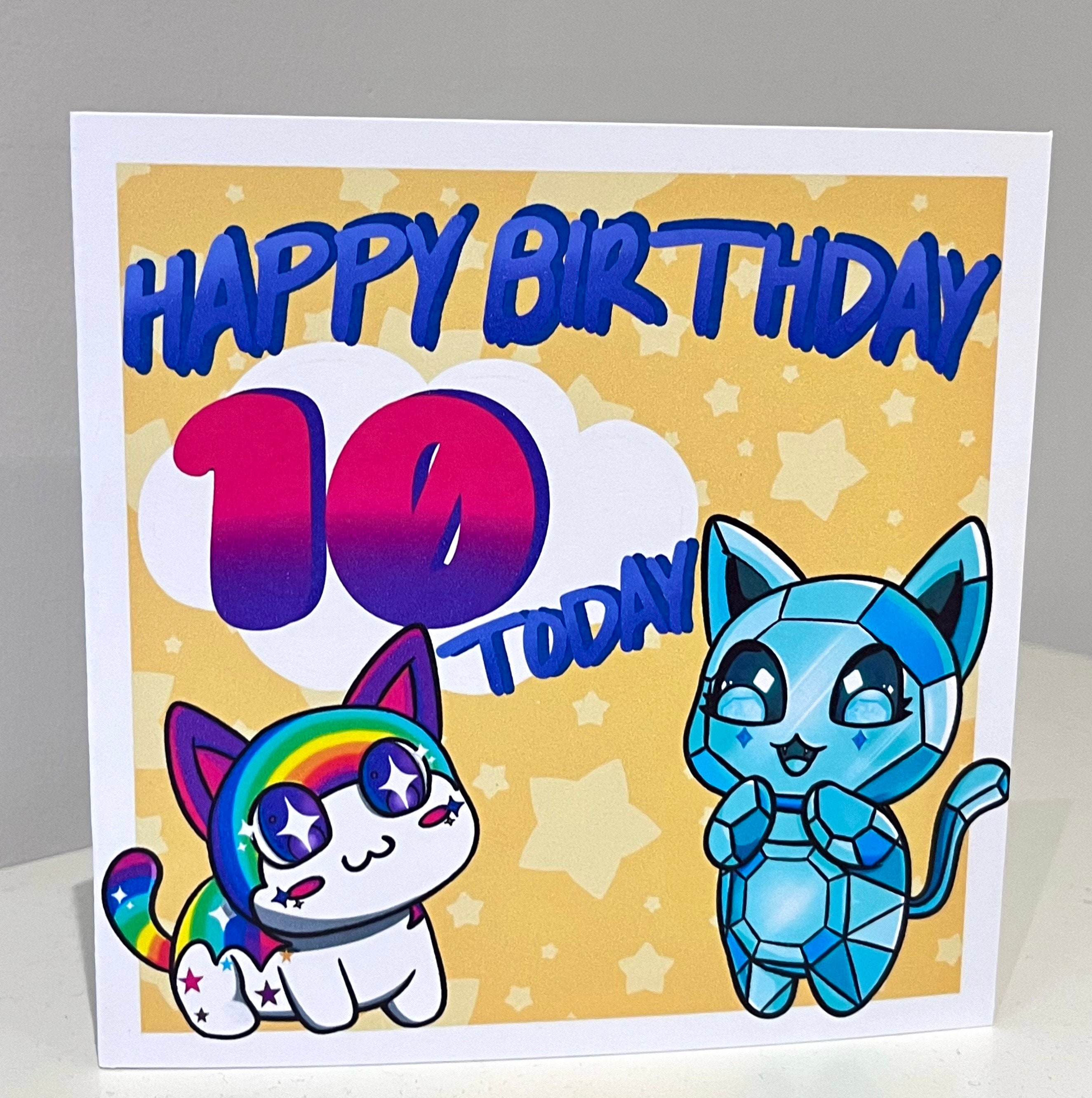 Aphmau Meemeows Rainbow Gem Birhtday Card - Etsy