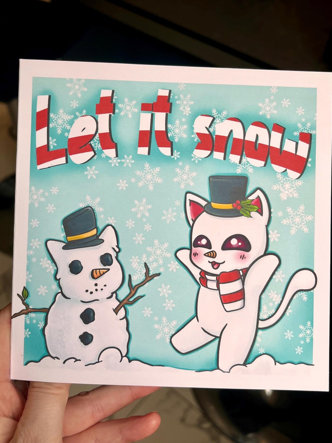 Aphmau Christmas Snowman Card - Etsy