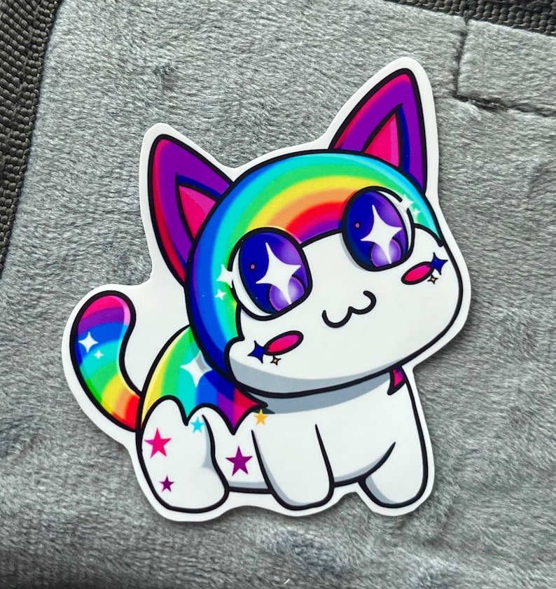Rainbow Aphmau Meemeows Kids Sticker - Etsy
