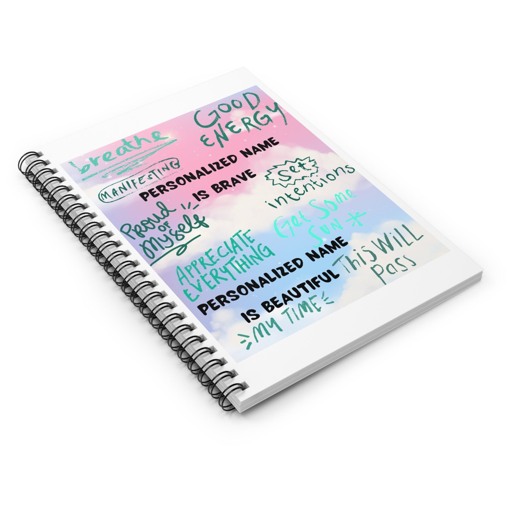 Personalized Affirmation Journal Notebook - Etsy