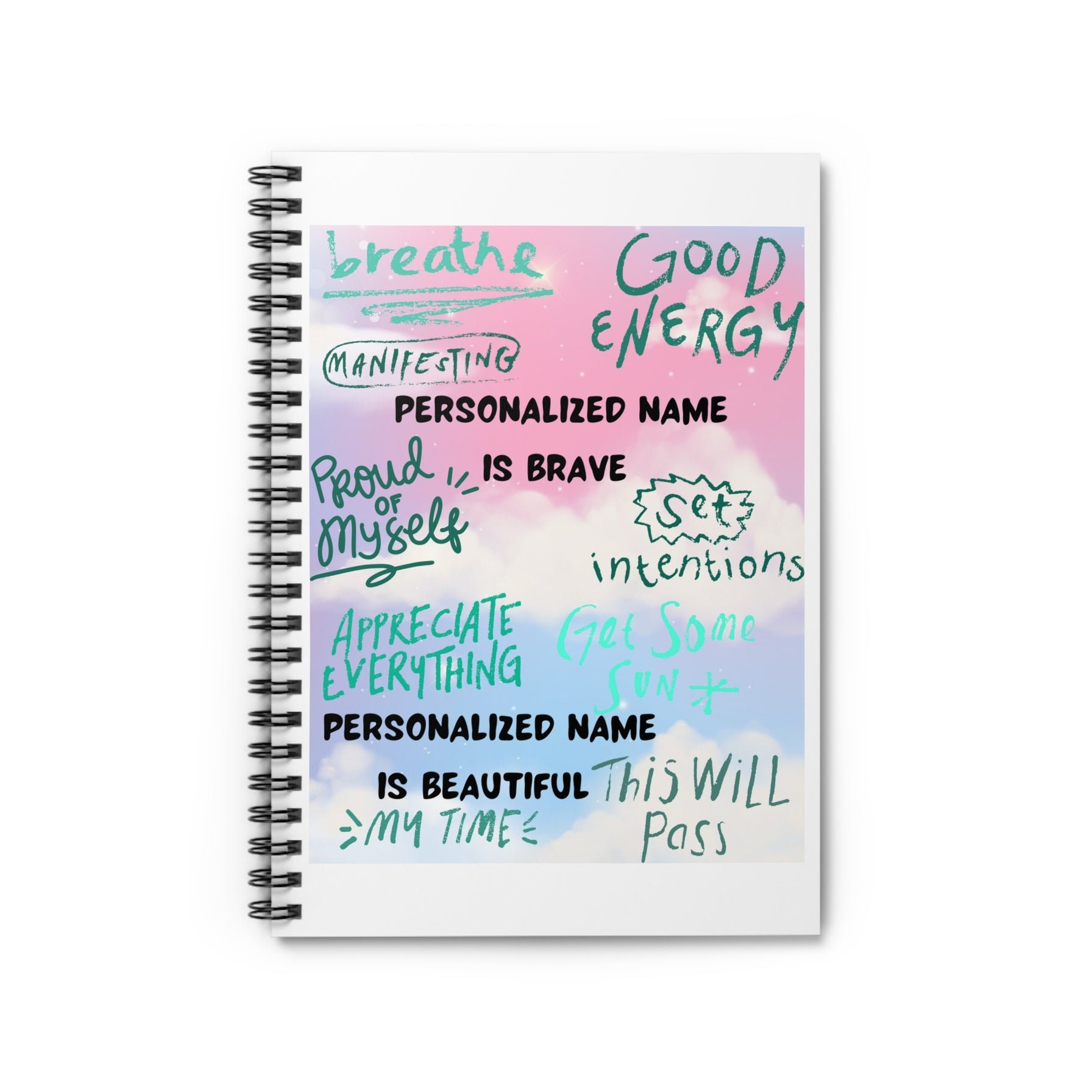 Personalized Affirmation Journal Notebook - Etsy