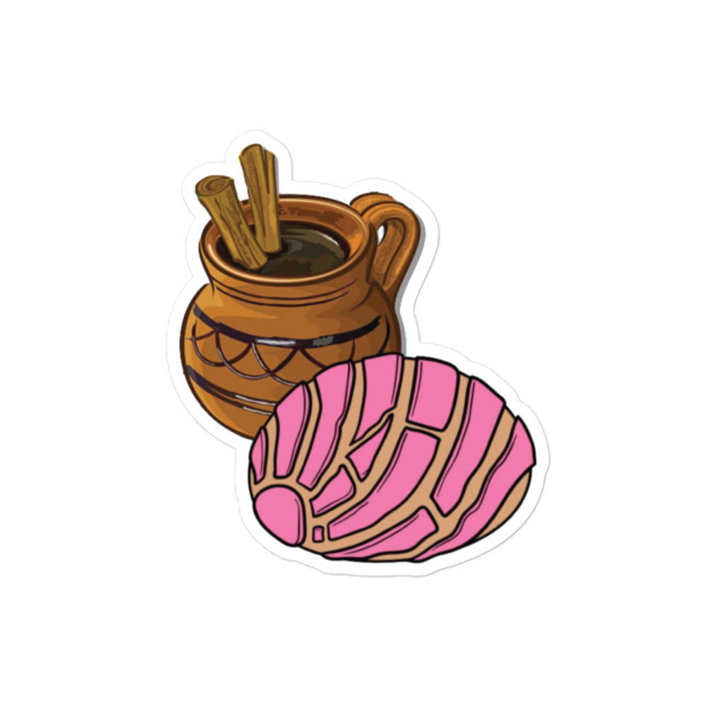 Cafecito Y Pan Dulce Sticker coffee & Sweet Bread - Etsy