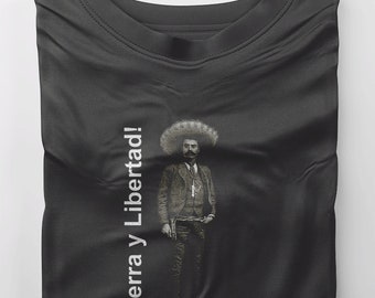 Emiliano Zapata Mexican Flag Heritage Tree and Roots Short-sleeve ...