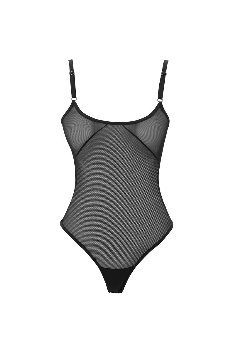 Sheer Black Bodysuit See Through Mesh - Etsy Norway