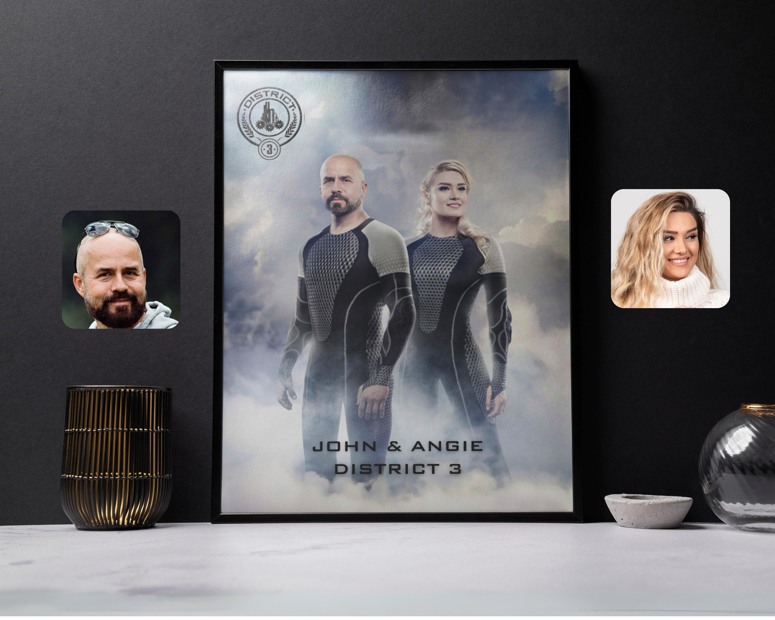 Custom Couple Hunger Games Tribute Portrait (digital Download) - Etsy