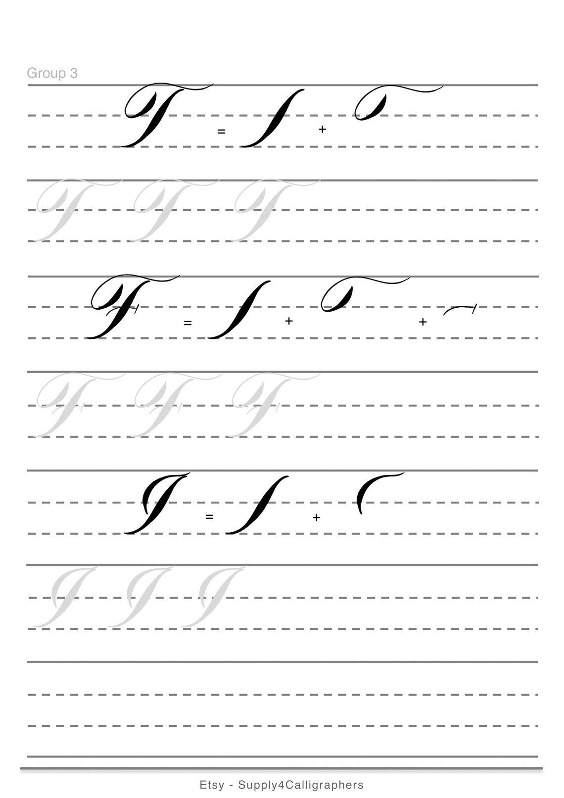 Brush Pen Calligraphy Exercise Book / Modern Calligraphy / Brush Pen ...