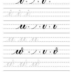 Brush Pen Calligraphy Exercise Book / Modern Calligraphy / Brush Pen ...