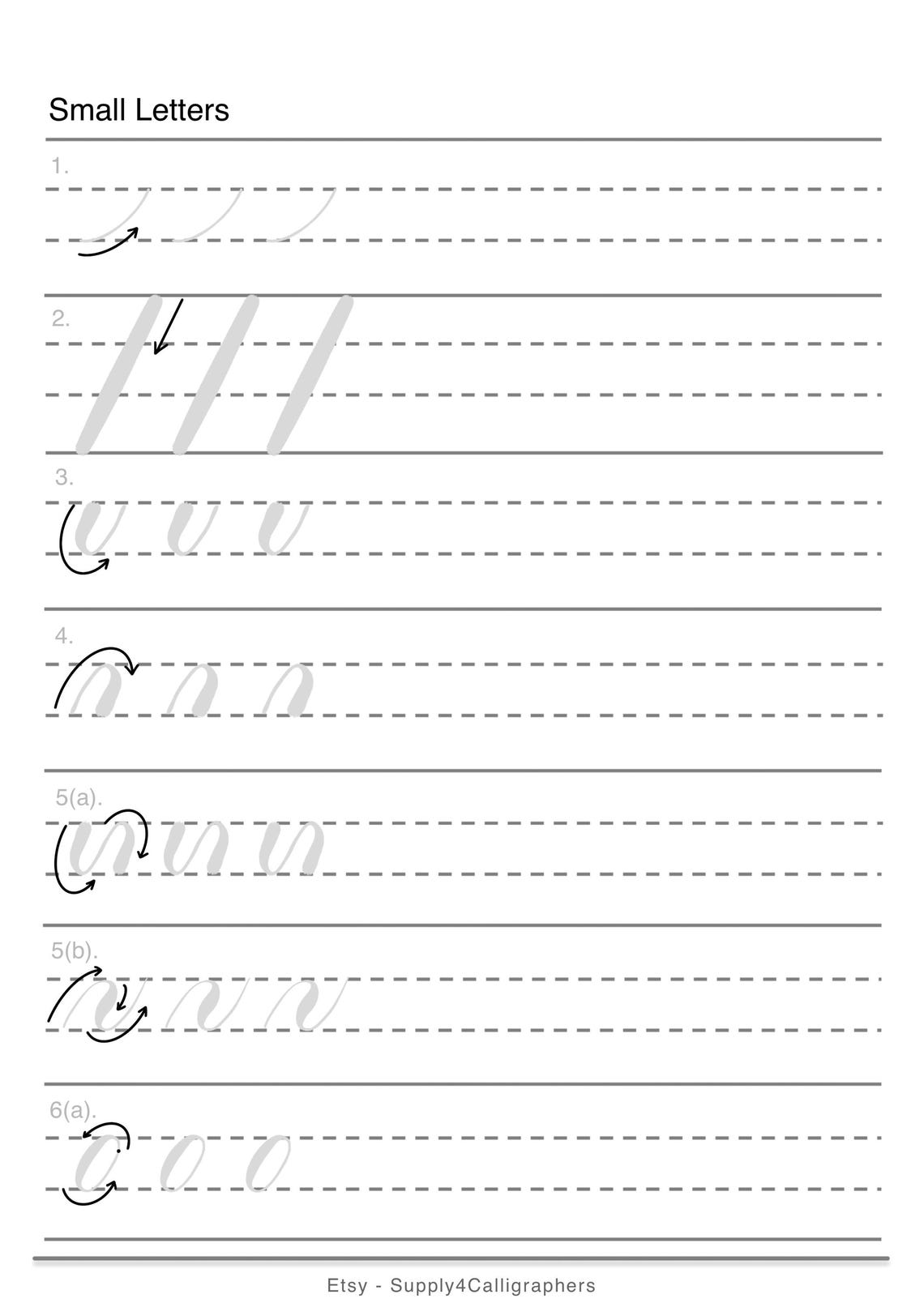 Brush Pen Calligraphy Exercise Book / Modern Calligraphy / Brush Pen ...