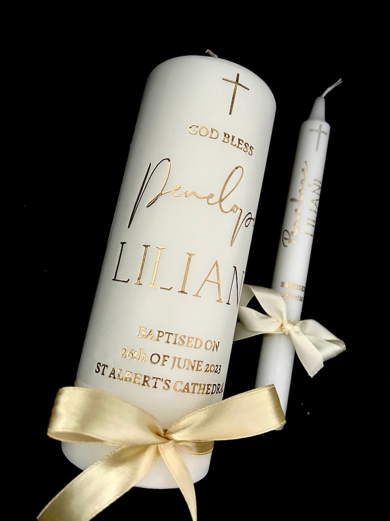 Personalised Decorative Pillar Candle - Etsy