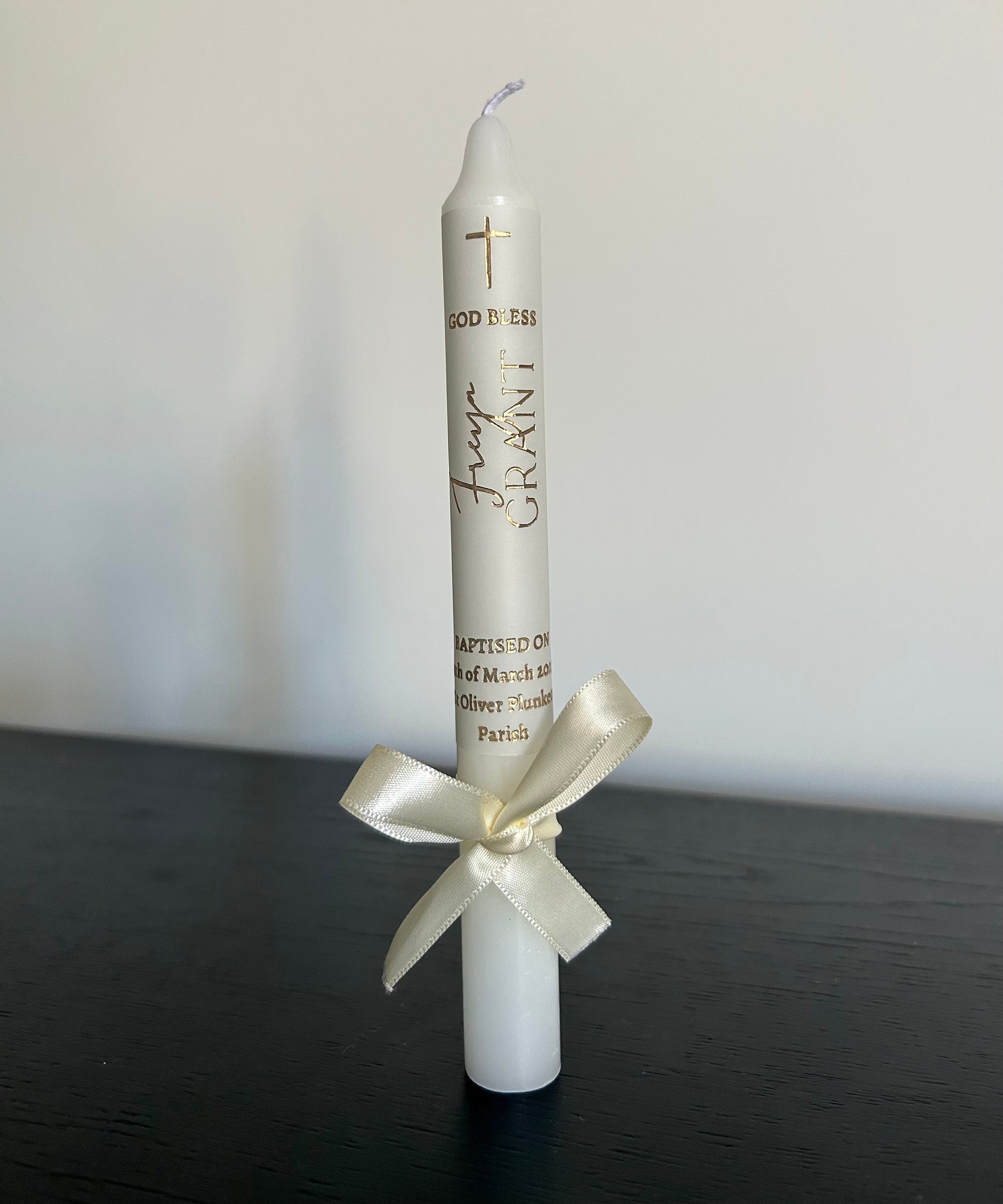 Personalised Decorative Pillar Candle - Etsy Australia