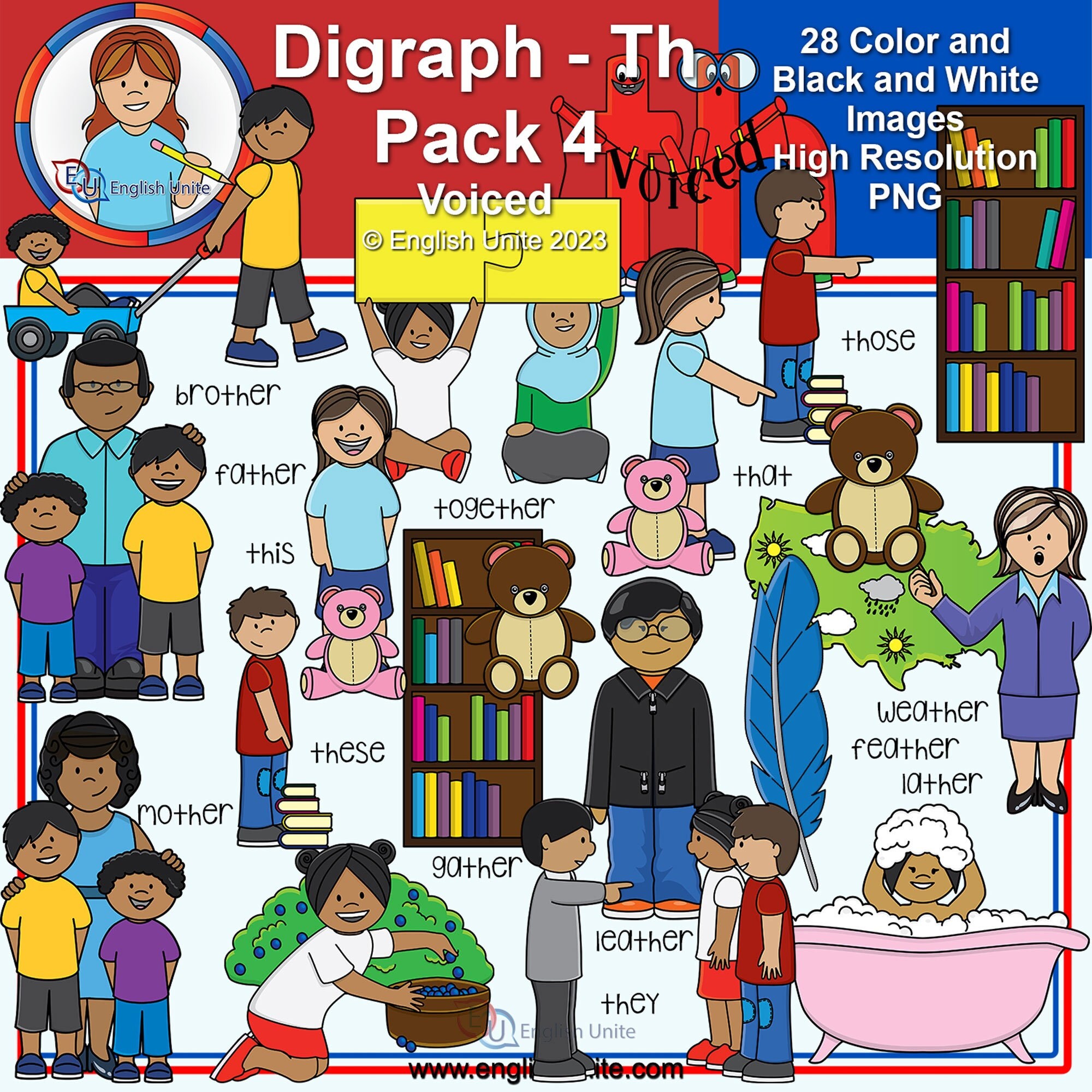 Th Digraph Clipart